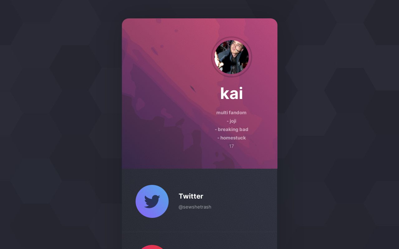 kai’s silly little carrd